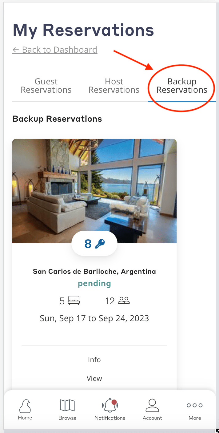 How to Make a Backup Reservation